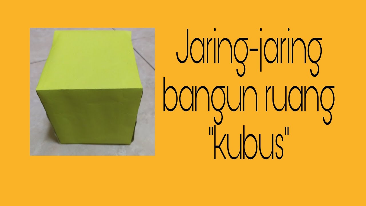 Membuat jaring-jaring kubus - YouTube