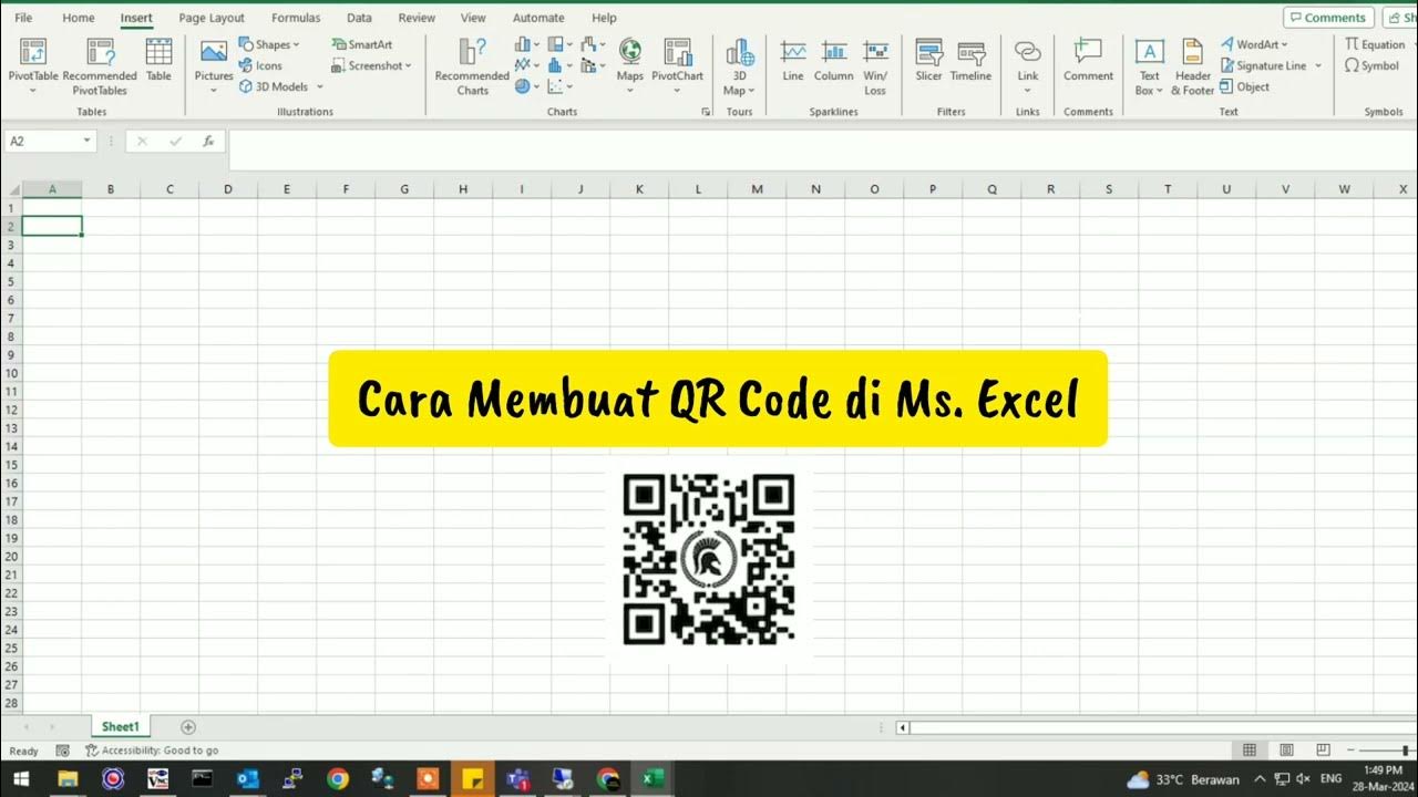 Membuat QR Code Di Excel - Gratis...!!! - YouTube