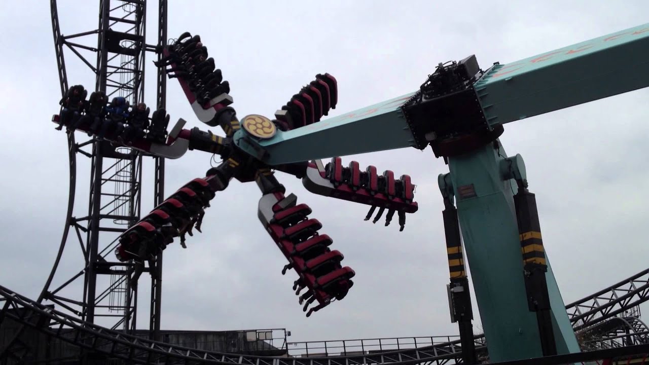 Samurai ride at Thorpe Park 2013 - YouTube