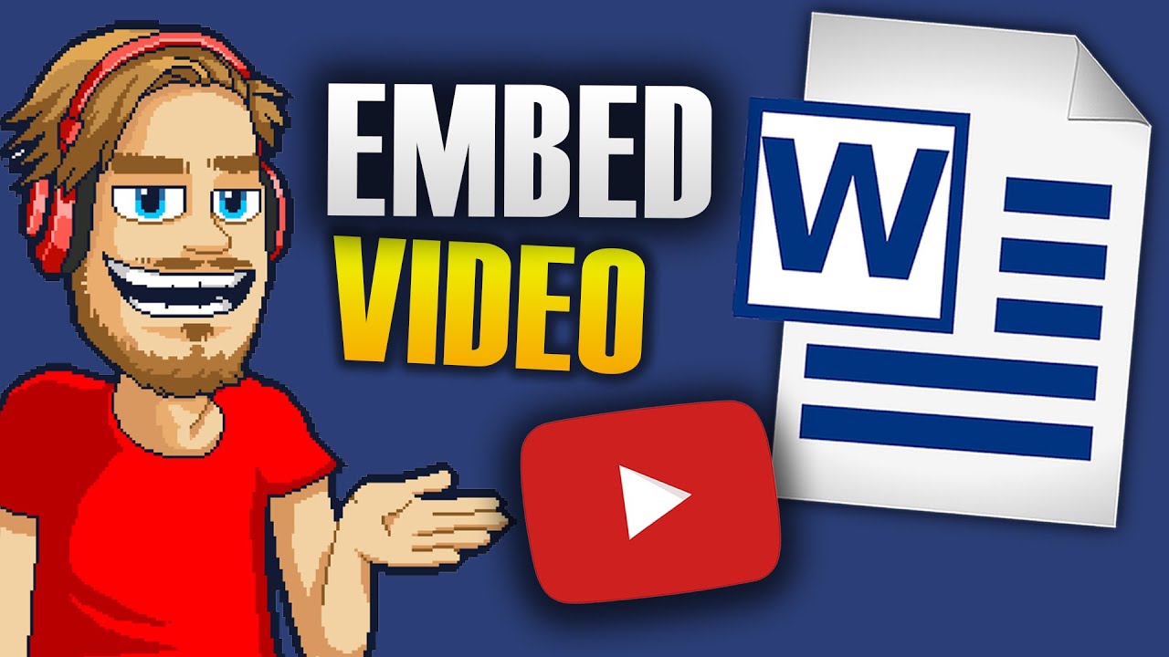 How To Embed A Youtube Video Into Microsoft Word Youtube