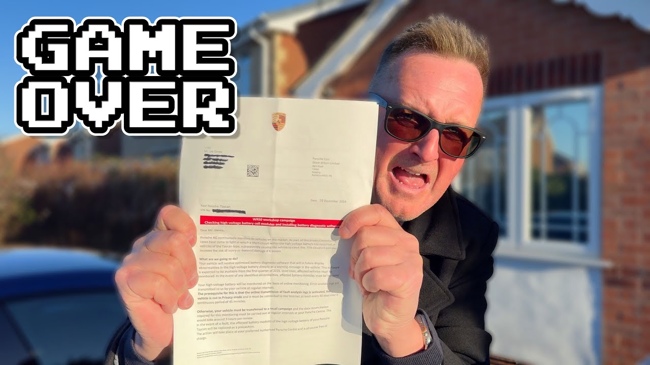 GAME OVER! I got THE DREADED LETTER! Porsche have RECALLED my ELECTRIC ...