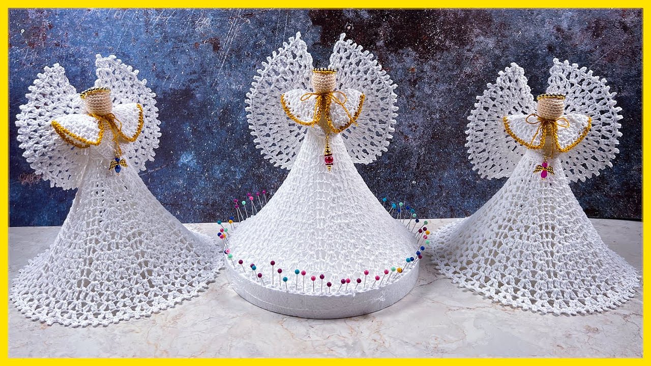 COMO Endurecer el Angel en CROCHET - YouTube