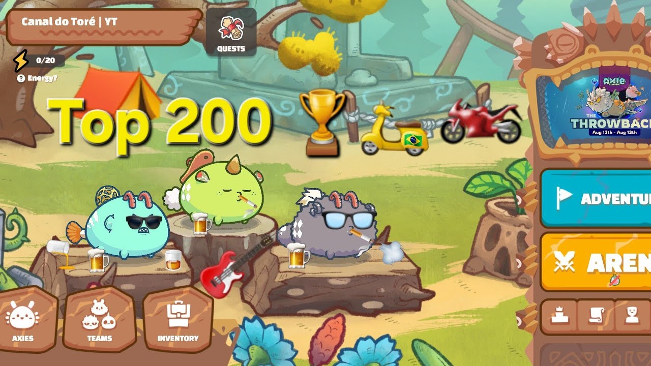 Top 200 ! 🏆 Axie Infinity classic gameplay comentada - YouTube