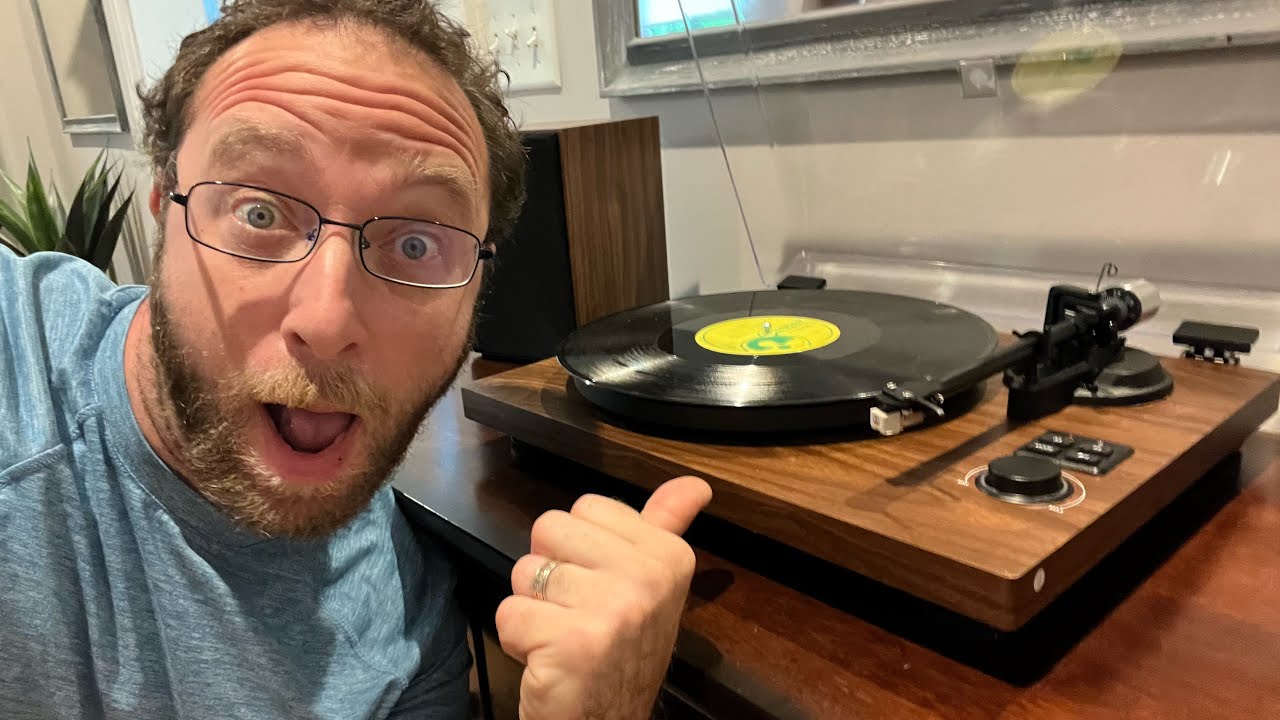 Play and Record Vinyl AND Stream Music with this stylish record player ...