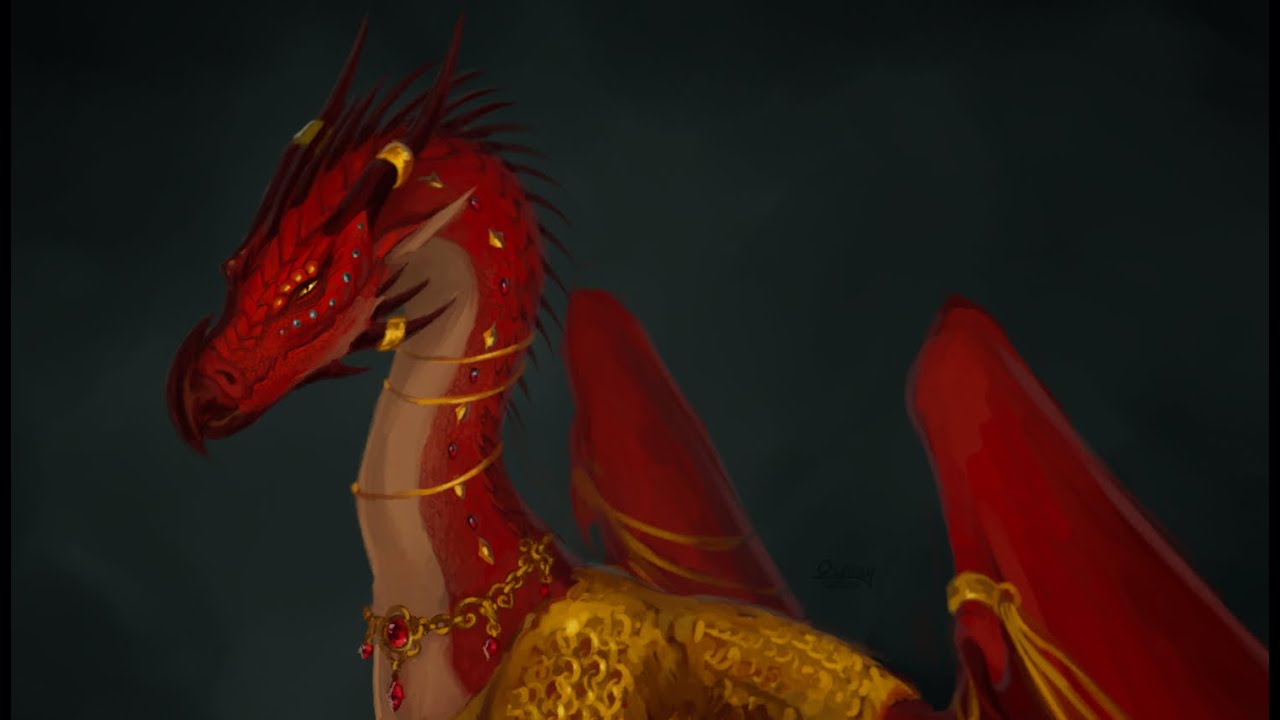 Queen Scarlet wings of fire - speedpaint - YouTube