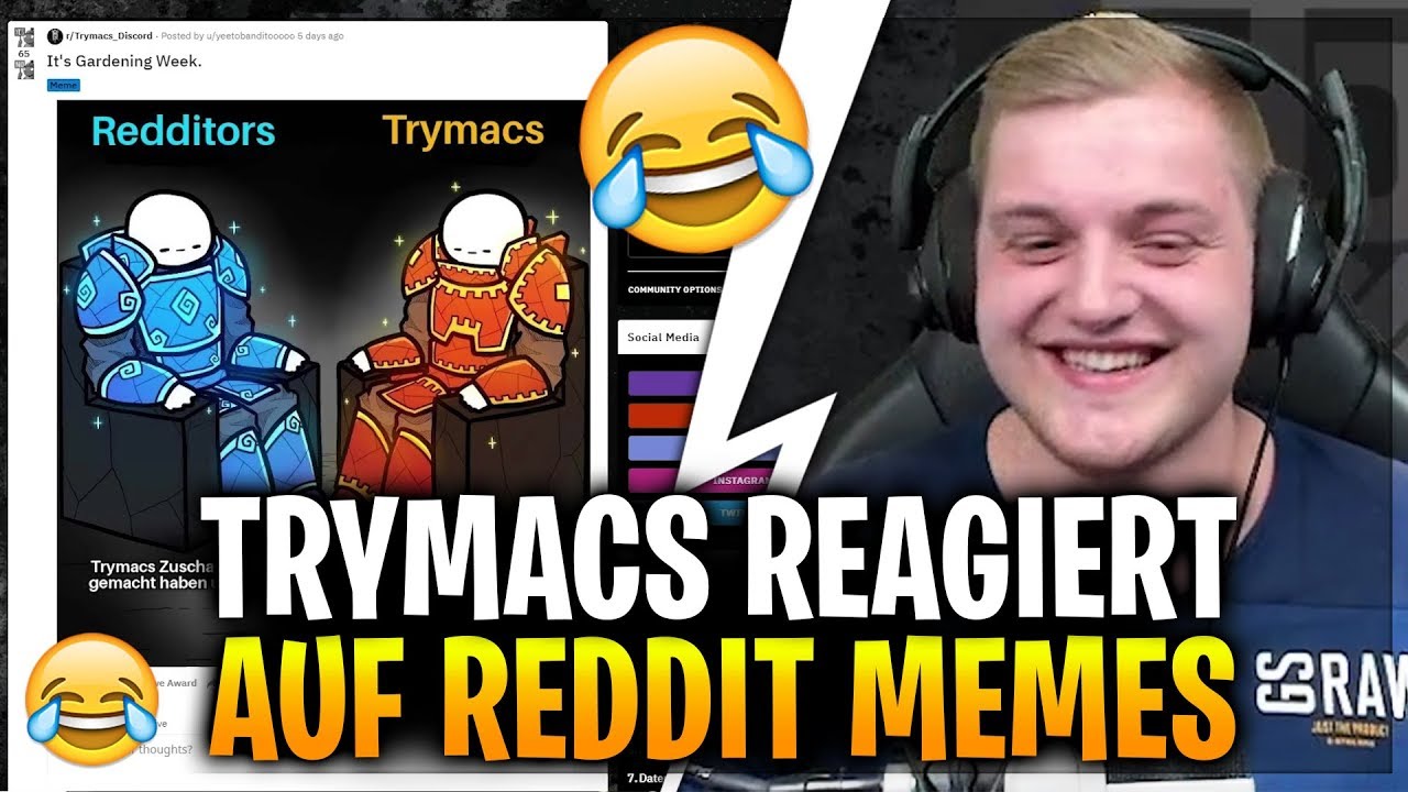 Trymacs REAGIERT auf EURE REDDIT MEMES! 😂 | Trymacs Stream Highlights ...