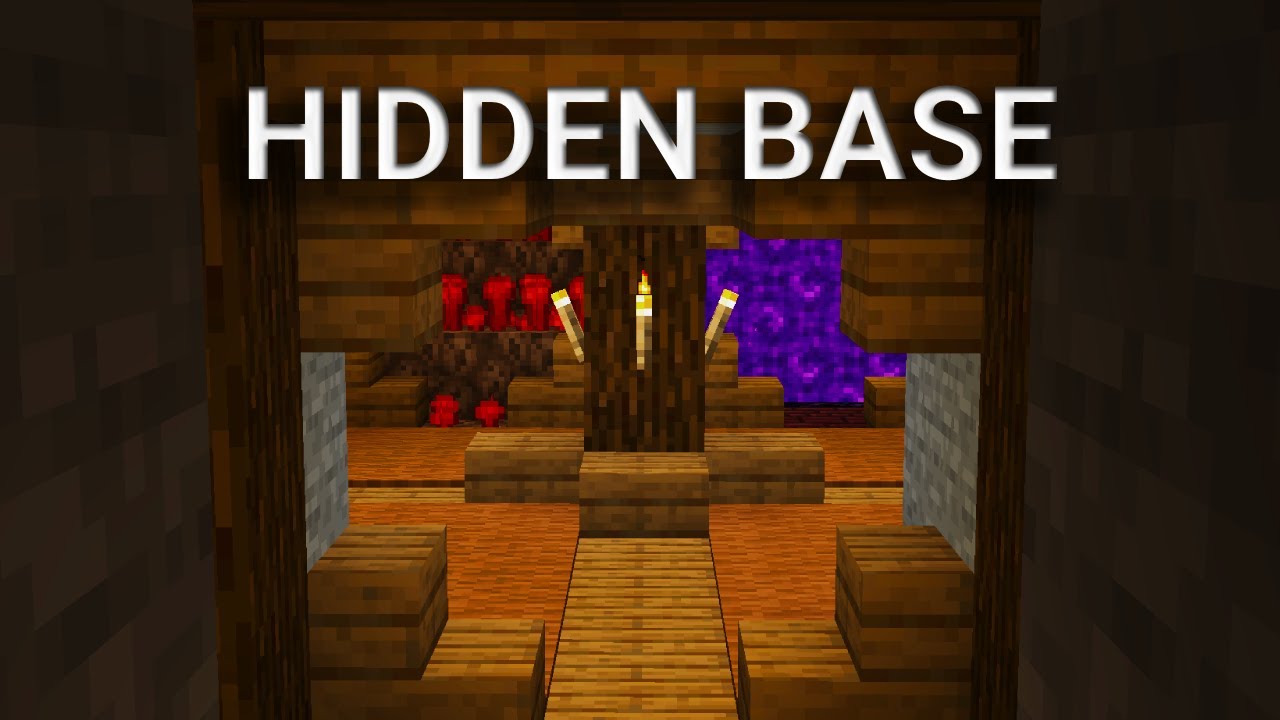 Minecraft: How to build an UNDERGROUND BASE? (hidden) - YouTube
