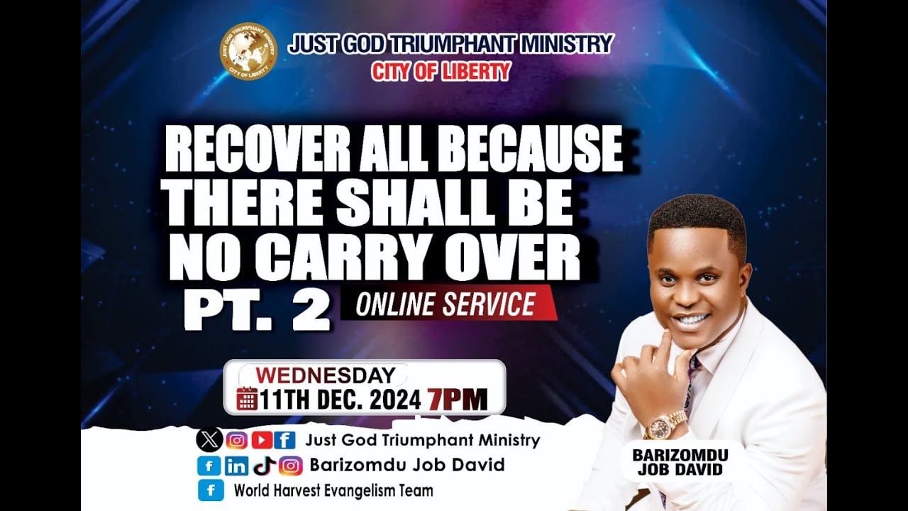 Recover All Because There Shall Be No Carry Over By Barizomdu Job David ...