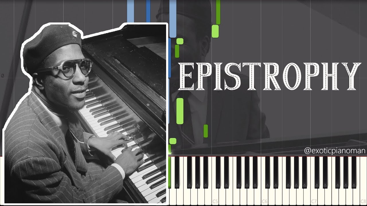Thelonious Monk - Epistrophy (Solo Jazz Piano Synthesia) - YouTube