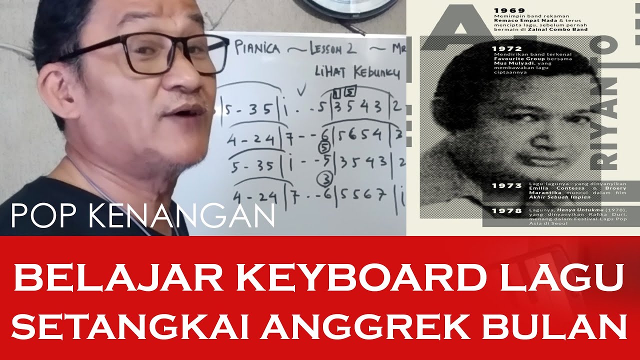 Belajar Piano Keyboard Lagu Setangkai Anggrek Bulan Dari Arianto - YouTube