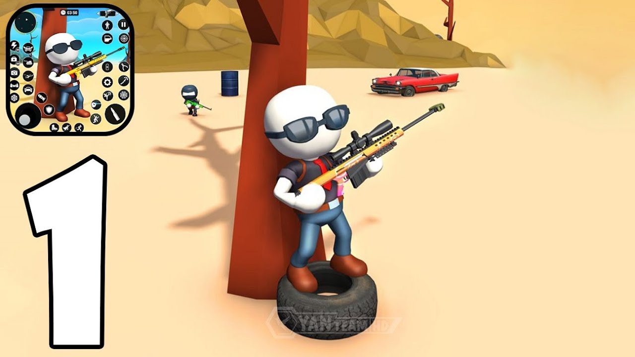 Stickman Action Sniper Shooting - Gameplay Walkthrough Part 1 Beat the ...