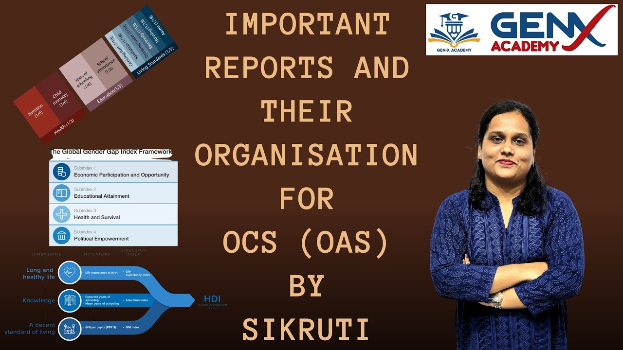 IMPORTANT REPORTS AND THEIR ORGANISATION FOR OAS PRELIMS - YouTube
