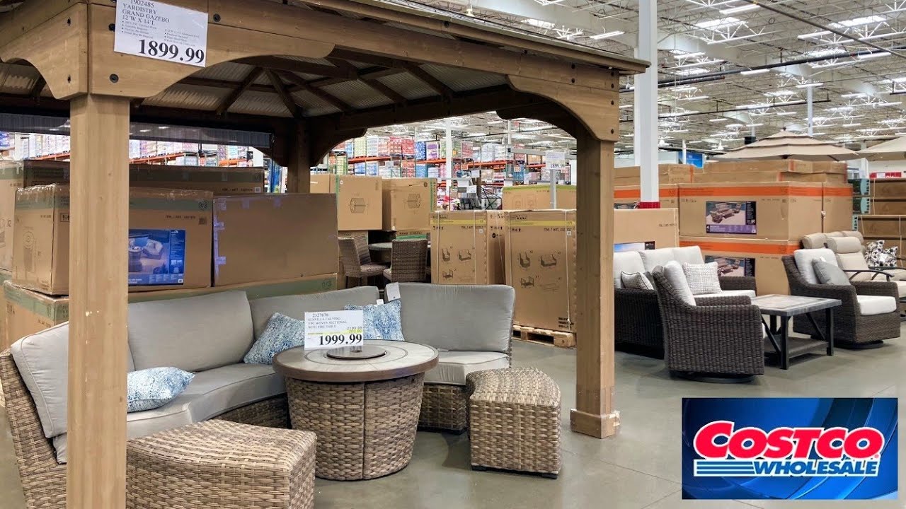 COSTCO SHOP WITH ME PATIO FURNITURE DINNERWARE BIKES SPORTING GOODS ...