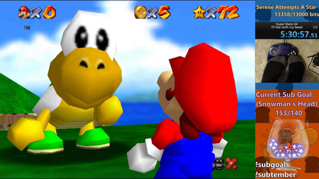 Mario 64 Feet: 70 Star Marathon - 4 - Putting on our Cleaning Shoes ...