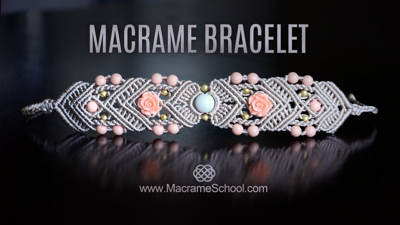 Mirrored Macramé Bracelet by Macrame School - YouTube