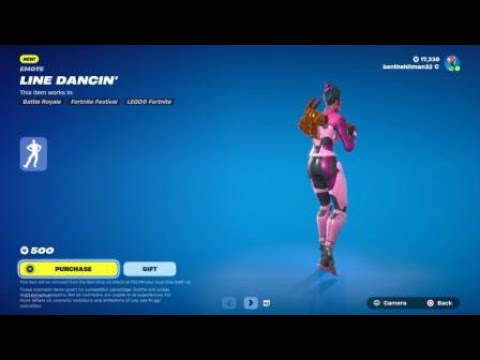Fortnite Line Dancin Emote - YouTube