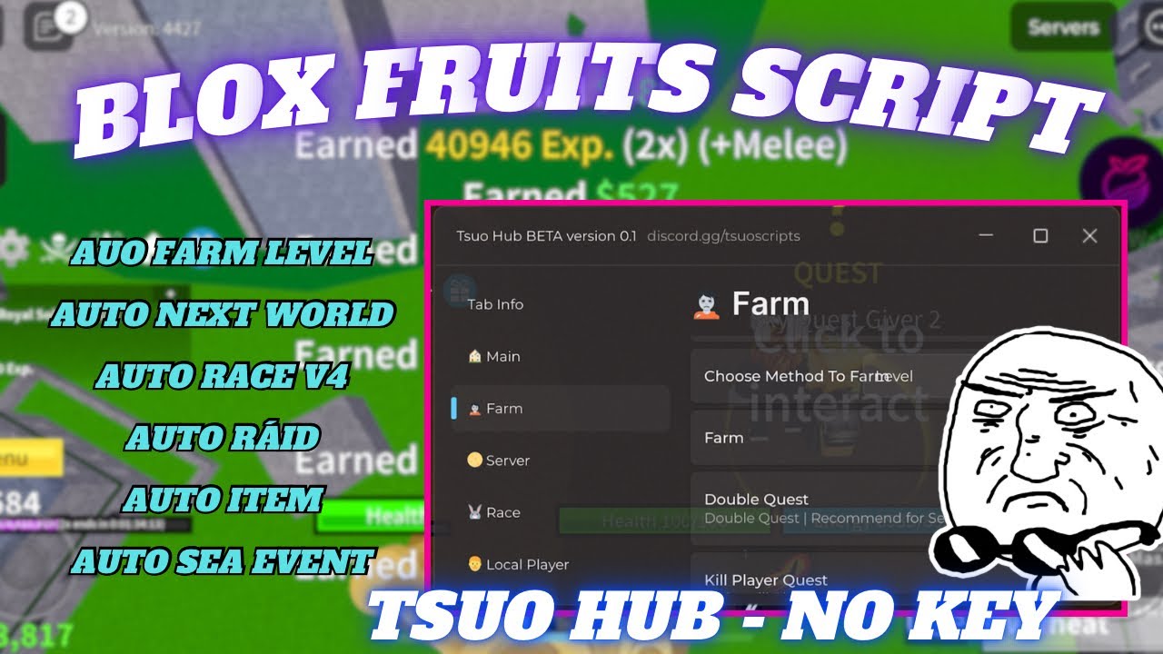 Blox Fruits Script | Cách Hack Blox Fruit Auto Farm Level, Race V4 ...
