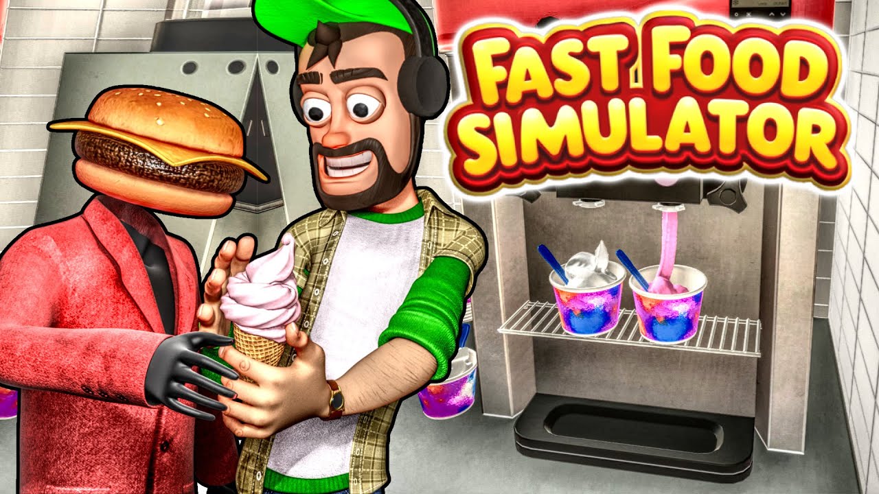 We Unlocked The ICE CREAM Machine in Fast Food Simulator! - YouTube