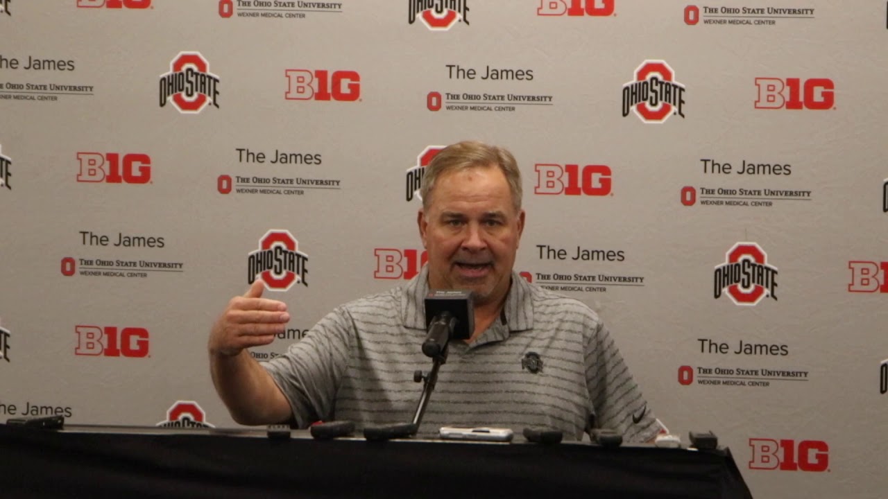Kevin Wilson meets with reporters during Ohio State's off week - YouTube