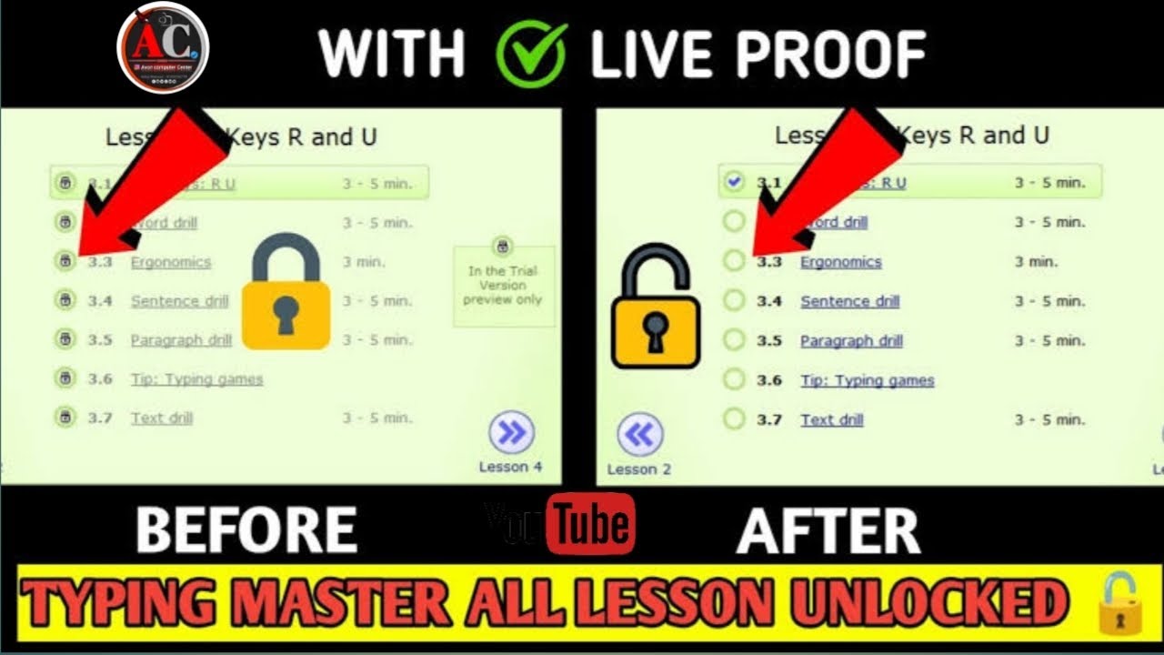 Typing Master pro All Lesson Unlocked 🔓 ।।Lesson Unlocked kaise Kare ...