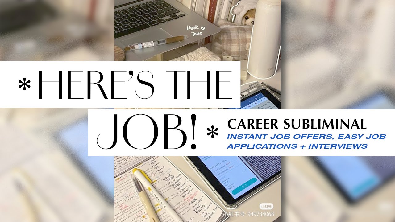 𝒉𝒆𝒓𝒆'𝒔 𝒕𝒉𝒆 𝒋𝒐𝒃! | 𝑪𝒂𝒓𝒆𝒆𝒓 𝒔𝒖𝒃𝒍𝒊𝒎𝒊𝒏𝒂𝒍 - YouTube