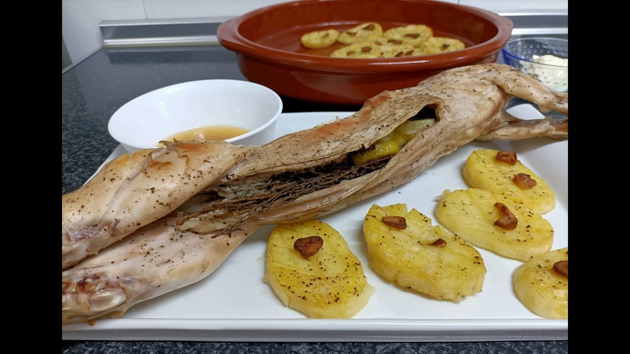DELICIOSO CONEJO AL HORNO. - YouTube