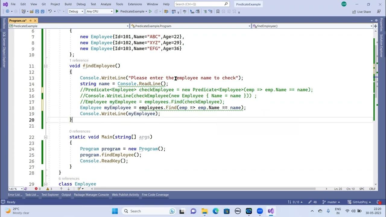 Delegates In C Part8 Direct Use Of Lambda As Delegate Youtube