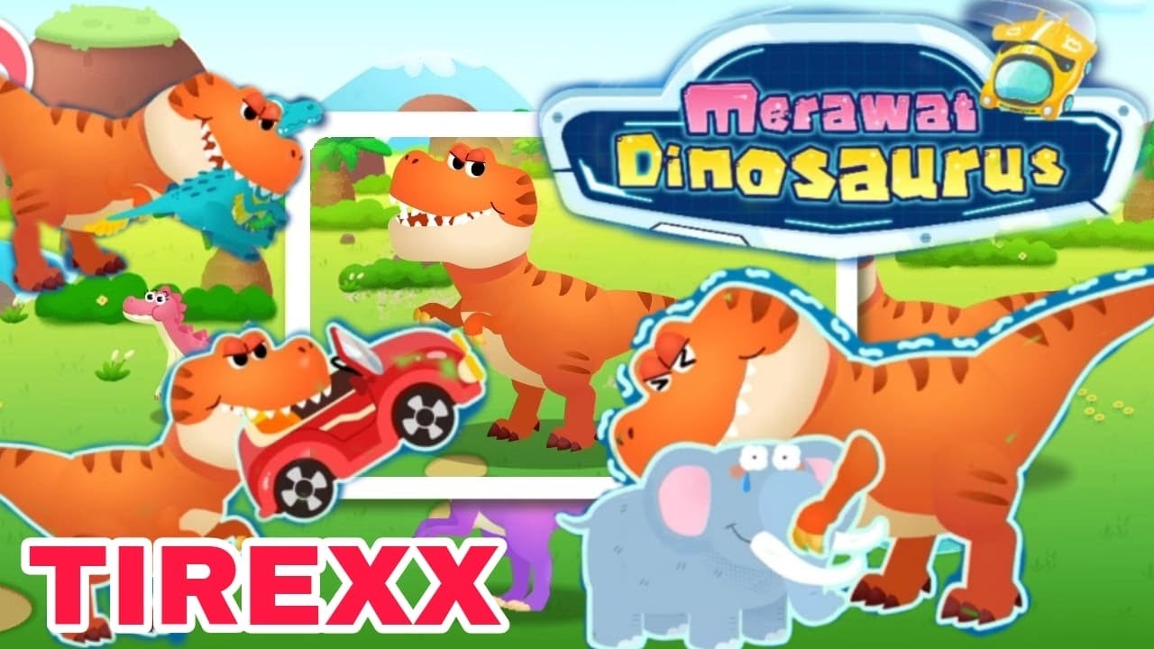 Merawat dinosaurus tirex part 2 mengenal tirexxx!!! | babybus - YouTube