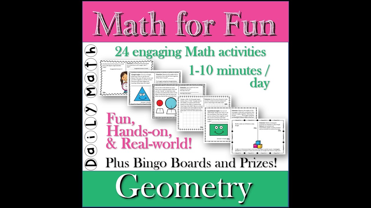 Math for Fun Geometry daily activities intro video - YouTube