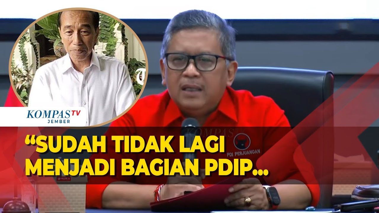 Jawab Sekjen PDIP Hasto soal Status Keanggotaan Jokowi di PDIP: Sudah Dinyatakan Berakhir - YouTube