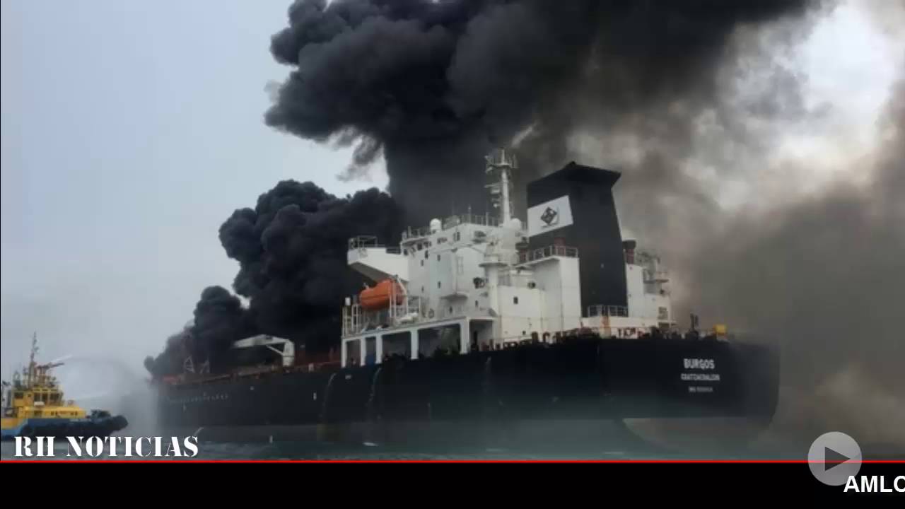 Explota buque petrolero frente a costas de Veracruz su carga de es 35 ...