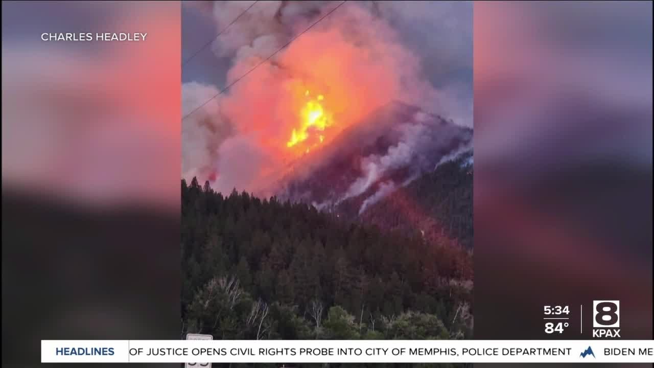 Big Knife Fire near Arlee grows to 415 acres - YouTube
