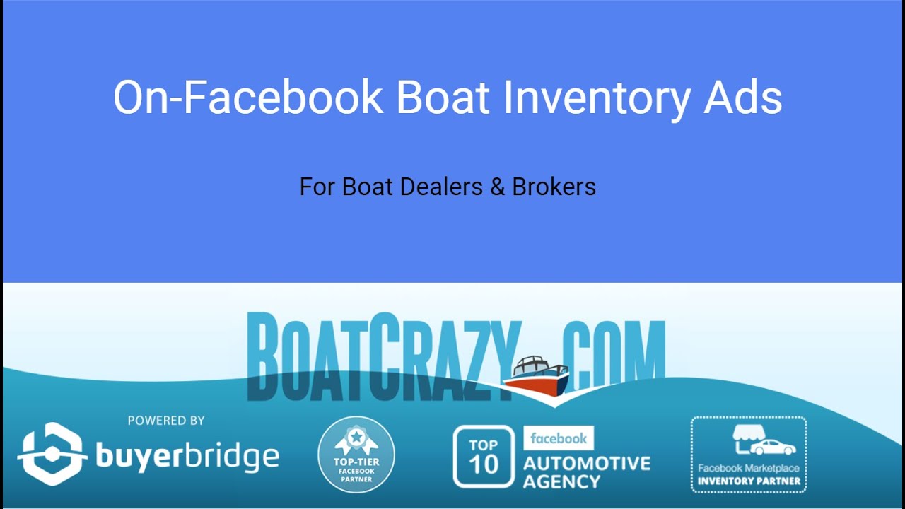 Boat Dealers: On-Facebook Boat Inventory Ads - YouTube