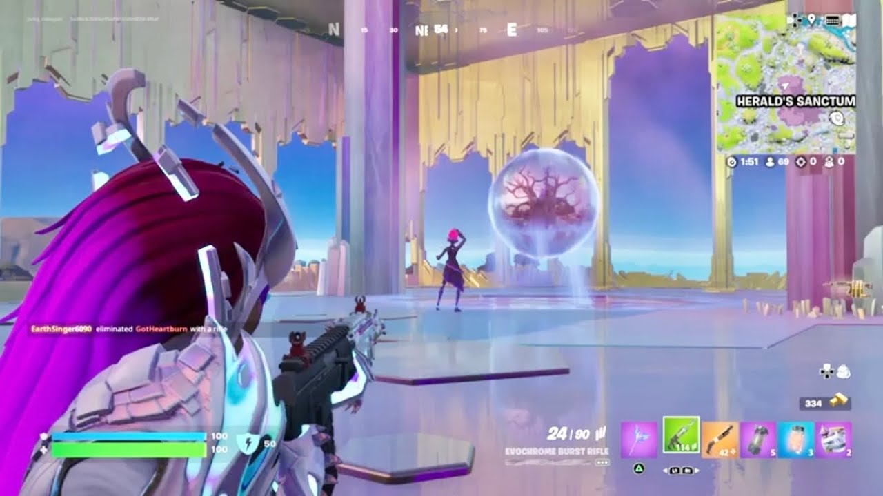 What happens if The Cube Queen meets The Herald in Fortnite - YouTube