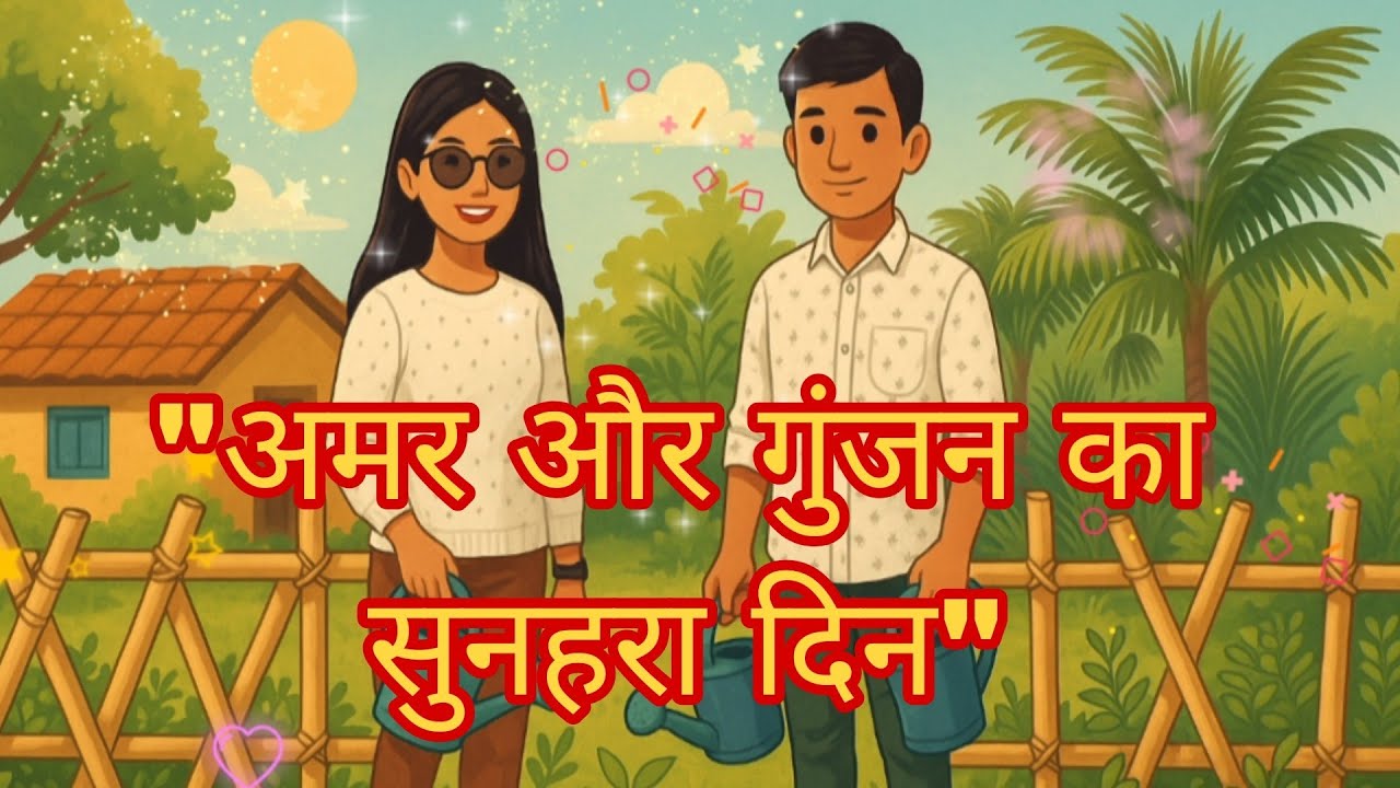 🥰"अमर और गुंजन का सुनहरा दिन"|| hindi educational story 😍||Gunjan ki ...