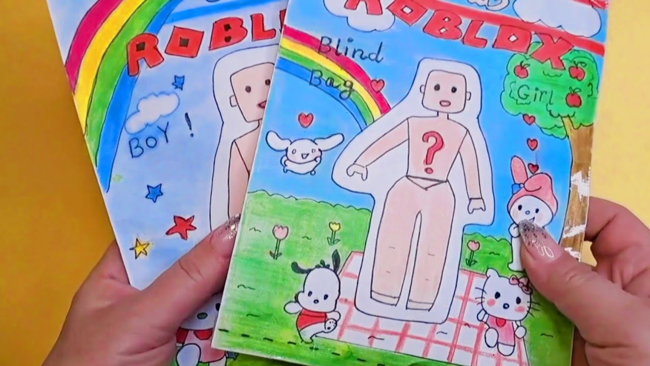 make your roblox character now!😍 ️| 로블록스 캐릭터 만들기 + 종이놀이 | squishy 스퀴시 ...