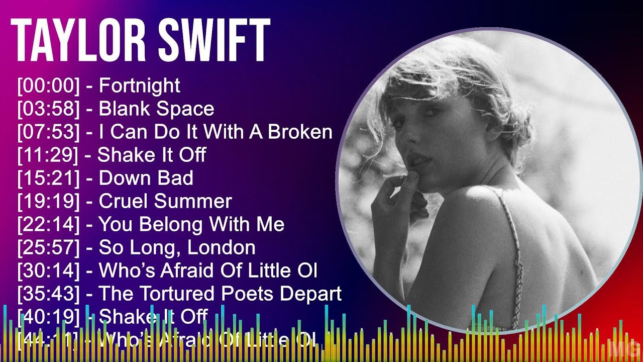 Taylor Swift 2024 MIX Greatest Hits - Fortnight, Blank Space, I Can Do ...