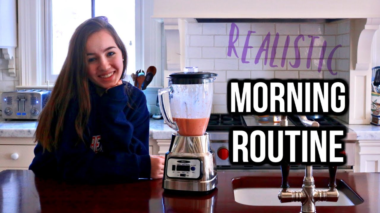 realistic morning routine - YouTube