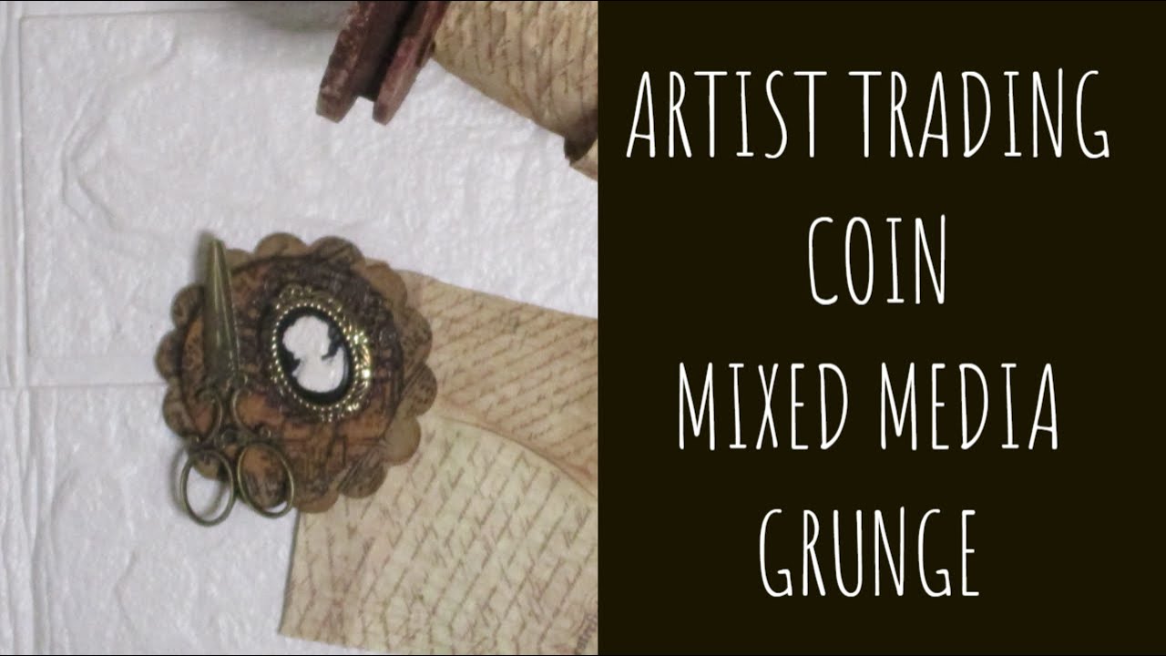 ️ARTIST TRADING COIN THURSDAY 1OF3 A TINY MIXED MEDIA COIN READY FOR A ...