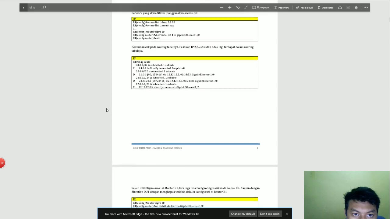 LAB 2 EIGRP- DISTRIBUTE LIST - YouTube