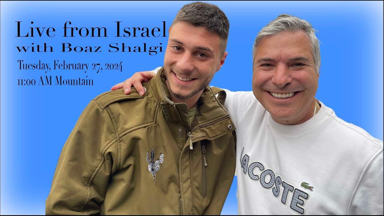 Live from Israel with Boaz Shalgi - YouTube