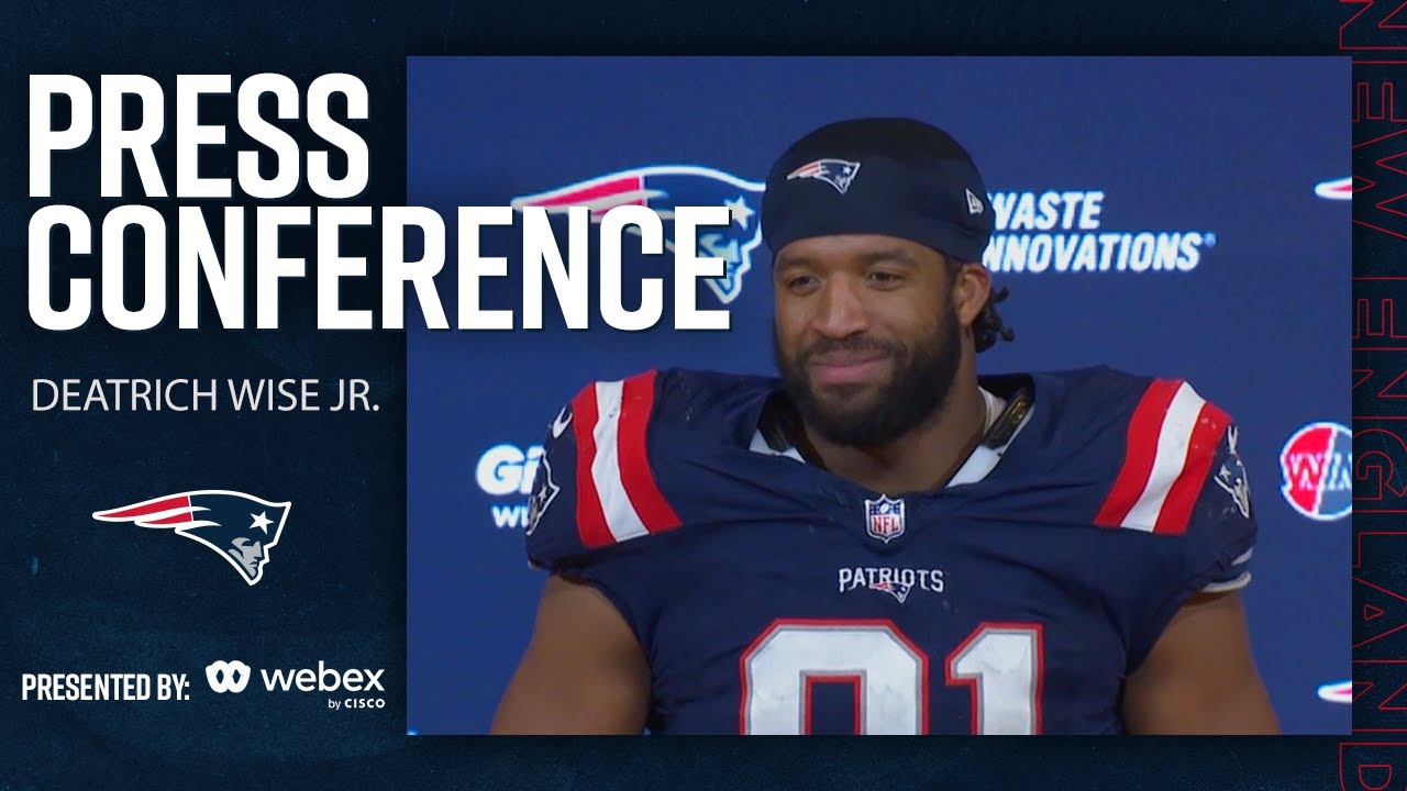 Deatrich Wise Jr. Speaks with Media after New England Patriots Week 7 ...