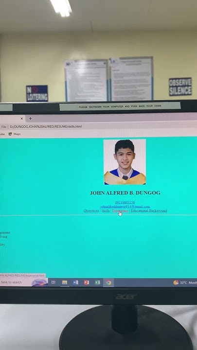 My webdev resume #webdevelopment #webdeveloper - YouTube