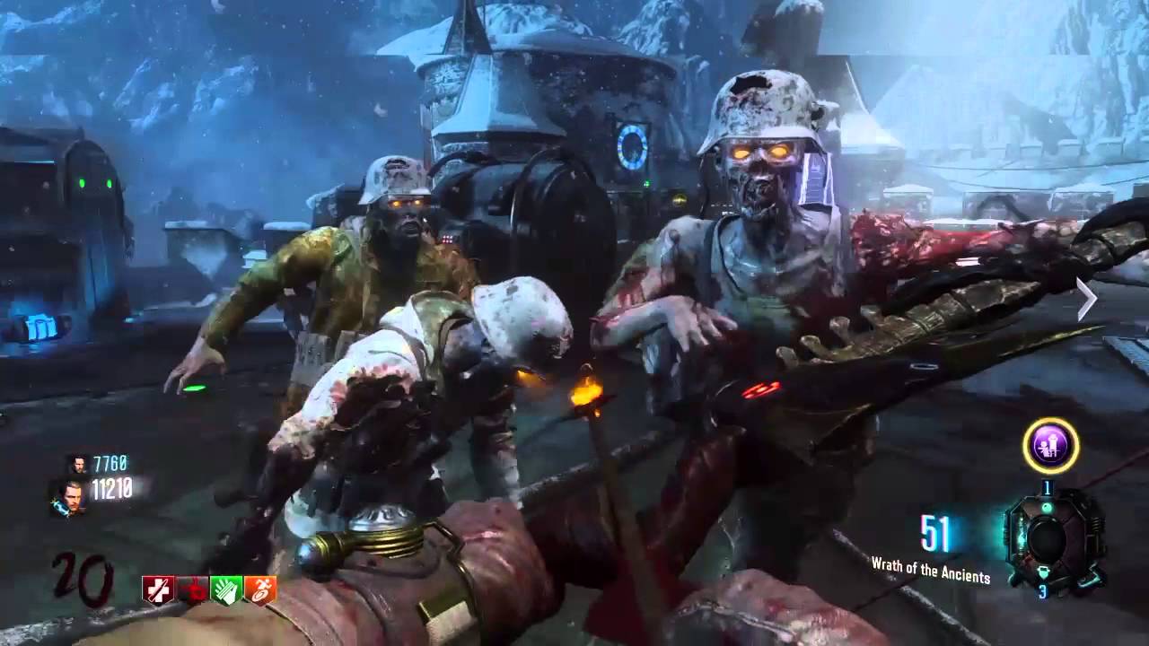 BO3 Zombies Hidden Gun (Wrath of the Ancients) Gameplay - YouTube