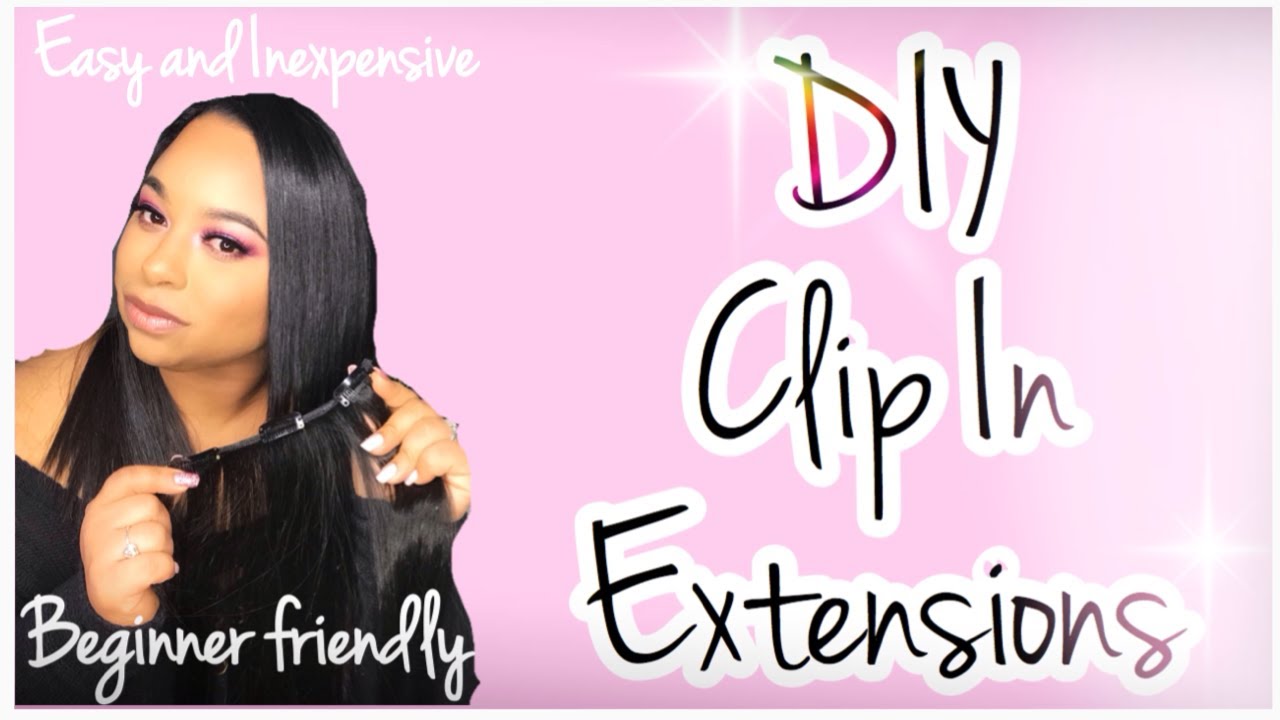 DIY Clip In Tutorial- Make Your Own Extensions!! - YouTube