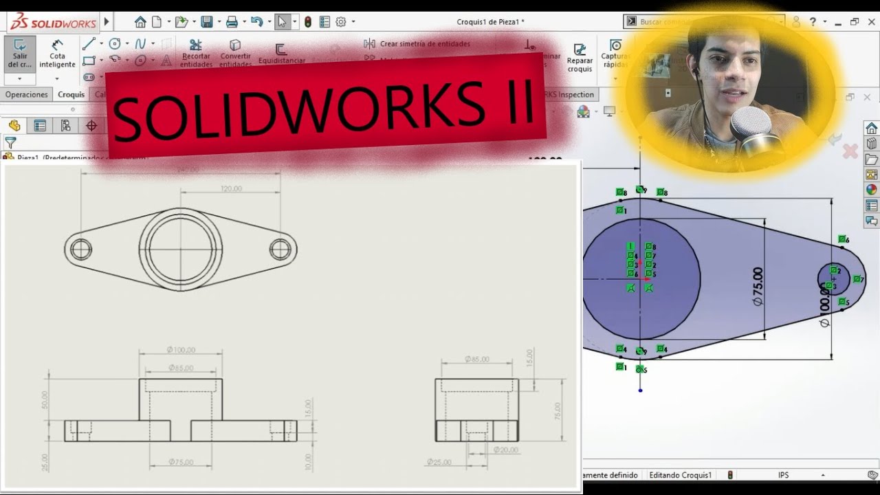 SolidWorks Básico ¿Cómo hacer una PIEZA en SolidWorks? Aprende En Casa ...