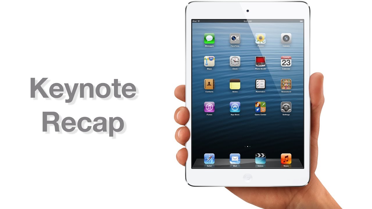 iPad mini keynote recap - YouTube