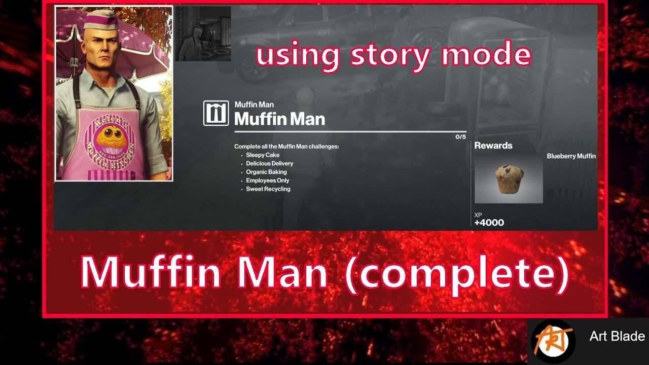 Hitman 2 - Muffin Man (complete) unlocking Blueberry Muffin (Whittleton ...