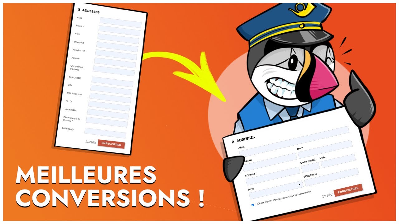 Comprendre et optimiser les formulaires d'adresse dans Prestashop - YouTube