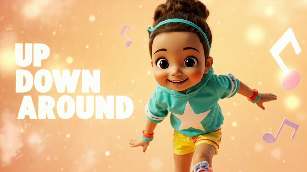 Kids Dance: Up Down Around | Follow‑Along Action Song (Wiggle Wednesday ...
